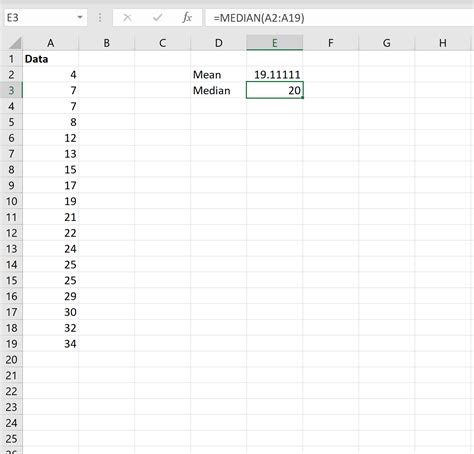 How To Find Mean Median And Mode In Excel With Examples