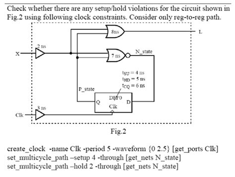 Solved Check Whether There Are Any Setup Hold Violations For