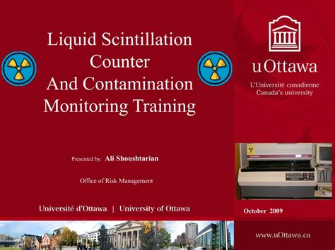 Ppt Liquid Scintillation Counter And Contamination Monitoring Training Powerpoint Presentation