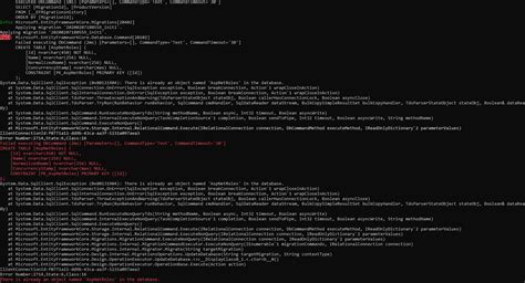 C Database Update Isnt Available Because Of An Error There Is