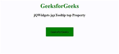 Jqwidgets Jqxtooltip Top Propriété Stacklima