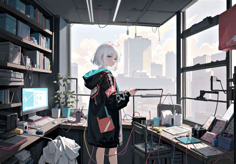 Anime Girl In Room By Hisapiai On Deviantart