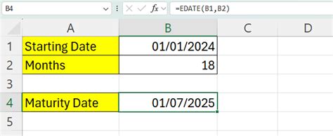 How To Use The Edate Function In Excel Sheetaki How To Use The Edate Function In Excel Sheetaki