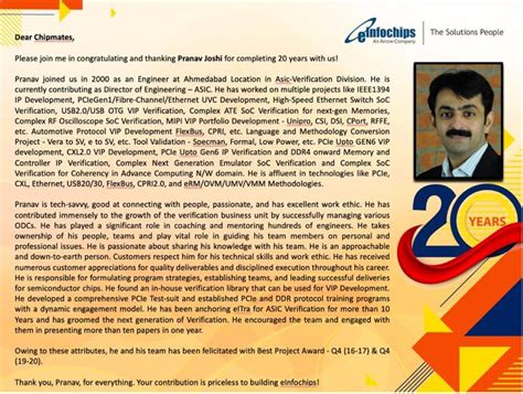 Pranav Joshi On Linkedin 20years 149 Comments