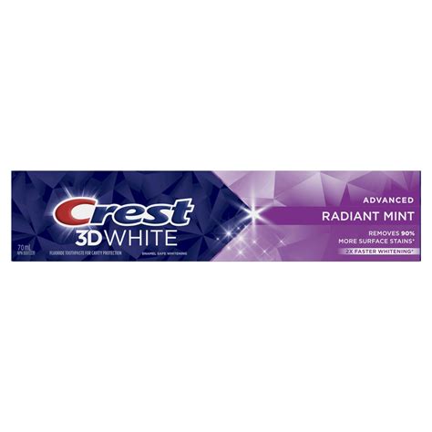 Crest 3d White Advanced Toothpaste Radiant Mint 70 Ml White Cross E Store