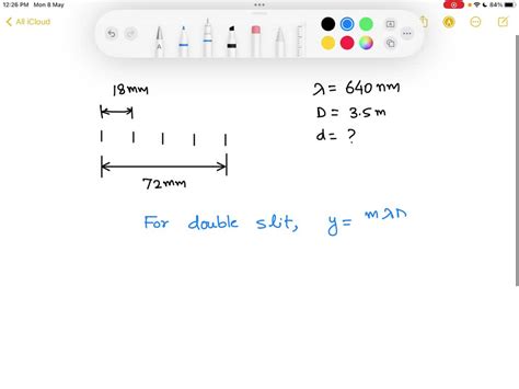 Physics A Pattern Of Interference Fringes Is Produced Using A Red Laser A Double Slit And A