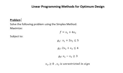 Solved Solve The Following Problem Using The Simplex Method Chegg