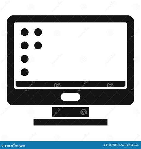 Monitor Operating System Icon Simple Style Stock Vector Illustration Of Monitor Simple