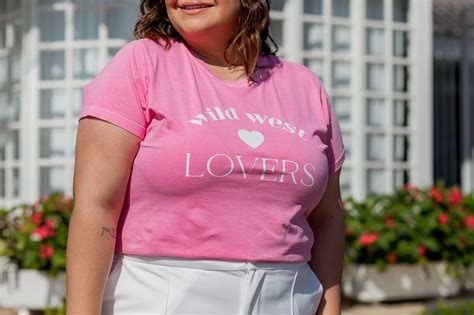 Tshirt Feminina Estonada Plus Rosa Lovers Ammu Tshirt