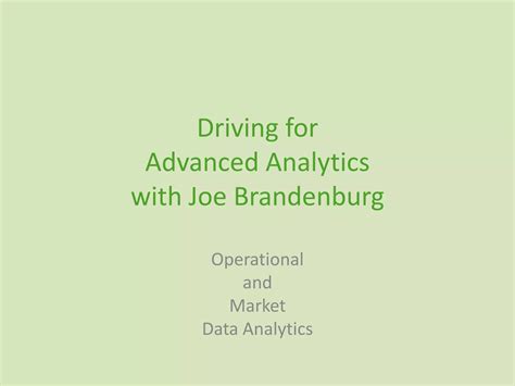Advanced Analytics Pptx
