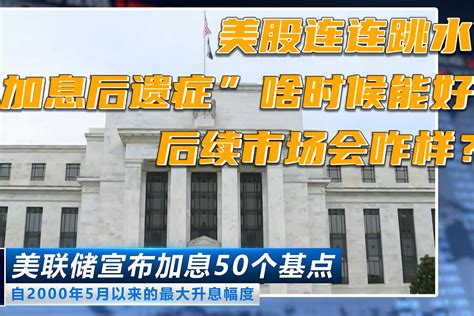 美股连连跳水 加息后遗症啥时候能好 后续市场会咋样 凤凰网视频 凤凰网
