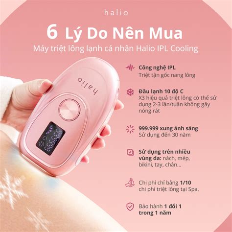 M Y Tri T L Ng B Ng L Nh Tr H A Da Halio Ipl Cooling Hair Removal Device Shopee Vi T Nam