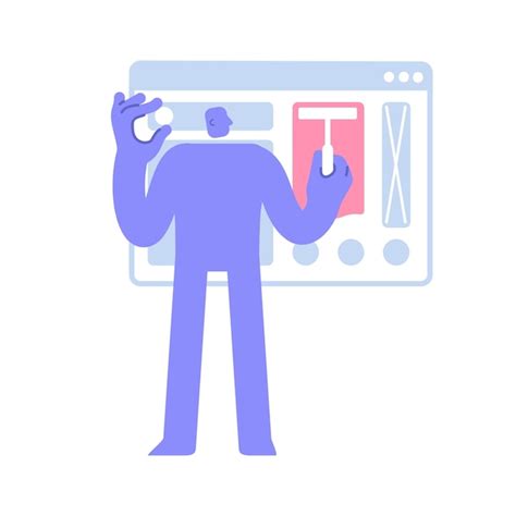 Premium Vector Modern Character Working On Ui Ux Design Project Website And App Design And