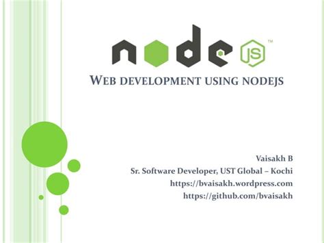Web Development Using Nodejs Ppt