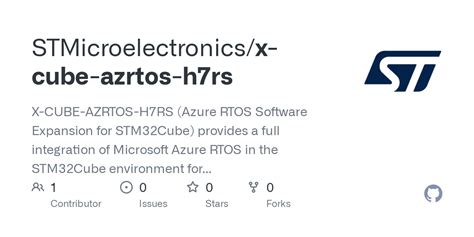 Github Stmicroelectronicsx Cube Azrtos H7rs X Cube Azrtos H7rs Azure Rtos Software