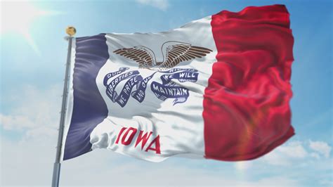 Iowa Flag Waving