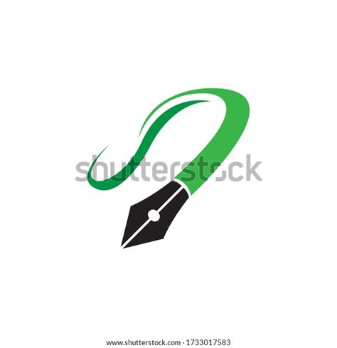 Pen Nib Logo Design Template Stock Vector Royalty Free 1733017583 Shutterstock