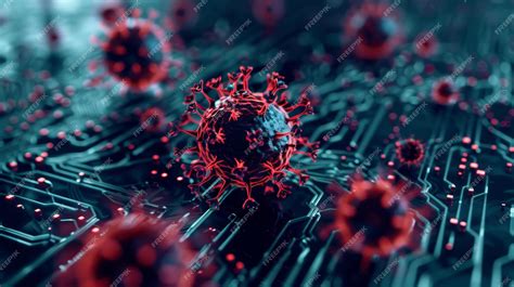 Premium Photo An Artistic Interpretation Of A Computer Virus Spreading Through A Network Ai