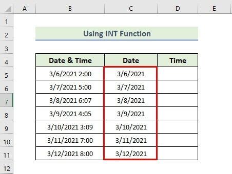 How To Separate Date And Time In Excel Split Date Time Cell Value