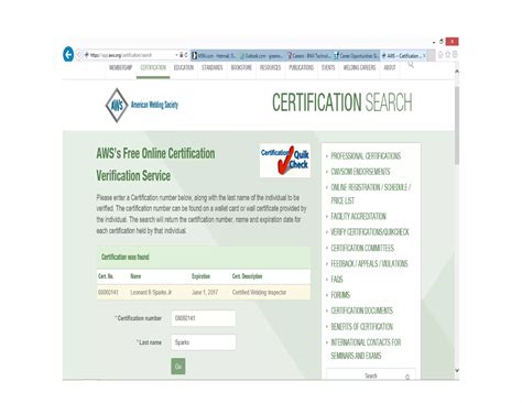 Leonard Sparks Aws Cwi Verification Doc