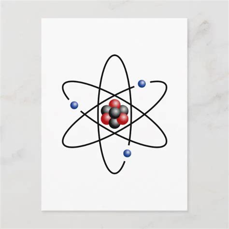 Lithium Atom Chemical Element Li Atomic Number 3 Postcard Zazzle