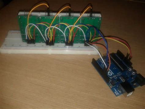múltiples matrices de led con arduino paso 5 cableado de arduino