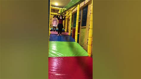 키즈카페 첫 짚라인 도전 Youtube