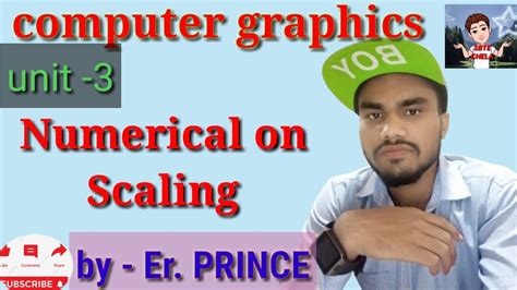 Computer Graphics Numerical On Scaling Unit 3 Bihar Polytechnic Youtube