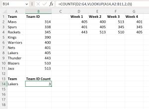 Excel How To Use VLOOKUP With COUNTIF