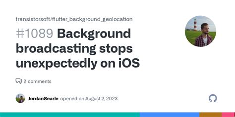 Background Broadcasting Stops Unexpectedly On Ios · Issue 1089