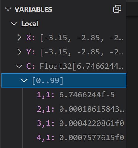 Is There A Way To Have A Variable Explorer In Julia New To Julia Julia Programming Language
