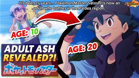Adult Ash Finally Revealed Pok Mon Scarlet Violet Anime Reveals Ash Ketchum Grows Up Youtube