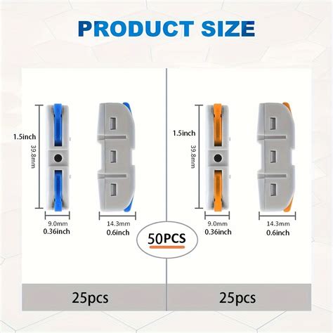 Lever Wire Connectors Inline Wire Connectors Kit For Quick Connect Push In Compact Splicing