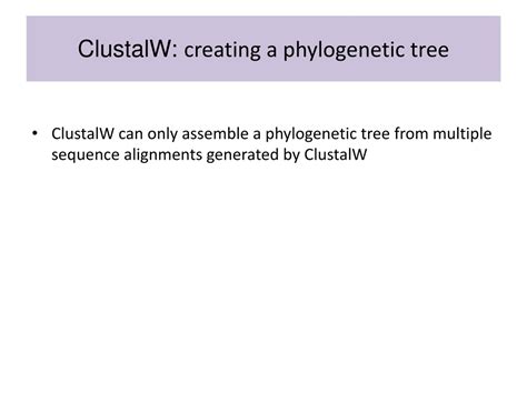 Ppt Generating Multiple Sequence Alignments With Clustalw Powerpoint
