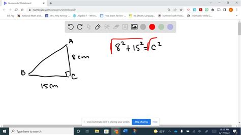 Solved Abc Is A Right Angled Triangle Calculate The Length Of Ab Give Your Answer Correct To