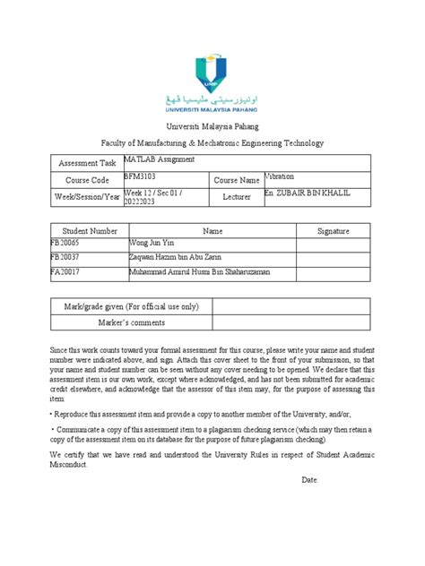 matlab assignment pdf matlab motion physics