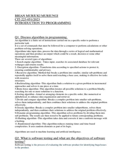 Programming Assign1 Pdf Algorithms Systems Theory