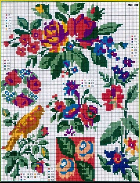 вишивка квіти By Олена Домашевська Зразки для вишивки хрестиком Вишивка хрестиком Візерунки