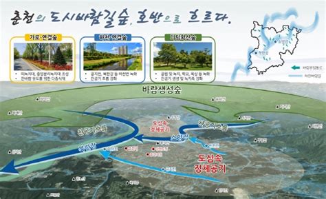 춘천시 도시바람길숲 조성사업 추진 공청회 13일 개최