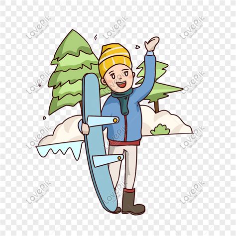만화 손으로 그린 겨울 여행 그림 Png 일러스트 무료 다운로드 Lovepik