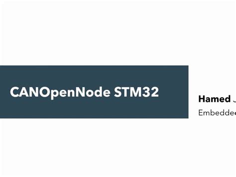 Canopen Node Stm32 From Basics To Coding 再刷最后一分钟 再刷最后一分钟 哔哩哔哩视频