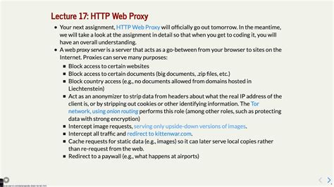 cs 110 lecture 17 web proxy youtube