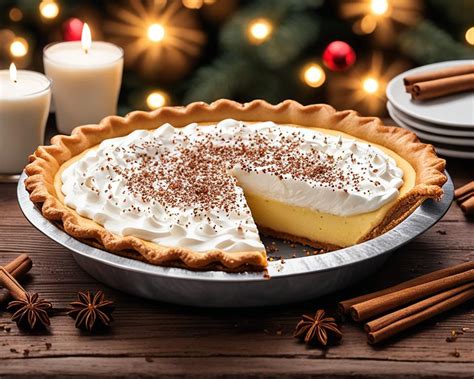 Eggnog Pie Recipe Tag Vault