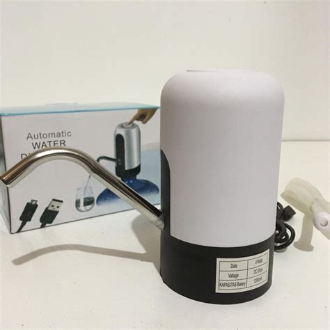 Электро помпа для бутилированной воды Water Dispenser El 1014 аккумуляторная на бутыль белый