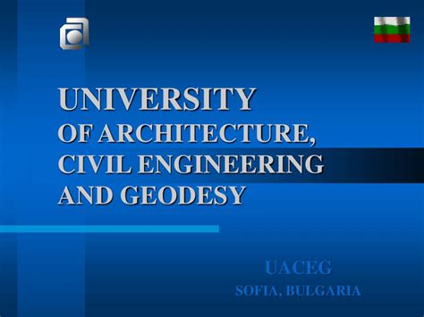 Ppt University Of Architecture Civil Engineering And Geodesy Powerpoint Presentation Id 4881423