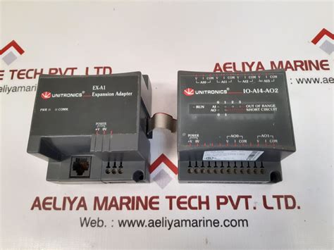 unitronics io ai4 ao2 expansion module with ex a1 expansion adapter