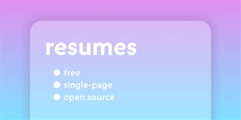 Github Noahbuscher Resumes Free Clean Simple And Stylish Resume Templates Available In