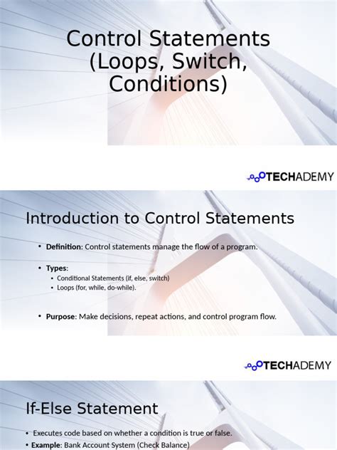 Control Statements Loops Switch Conditions Pdf Control Flow Password