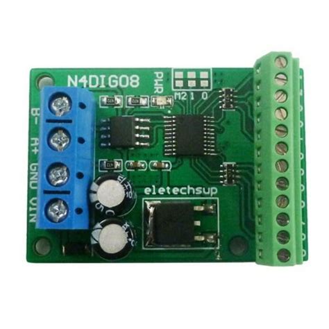 8ch input output digital switch ttl lvttl cmos rs485 io control module modbus rtu board for plc