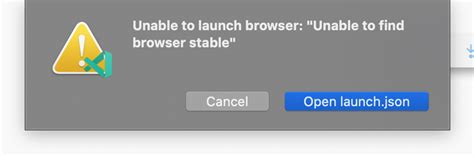 pwa fails with an unhelpful message if it s unable to find chrome